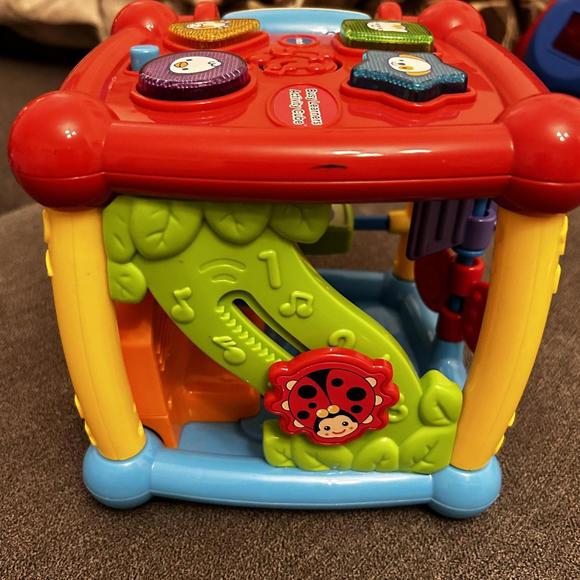 V Tech | Toys | Vtech Busy Learner Activity Cube Yellow Red | Poshmark